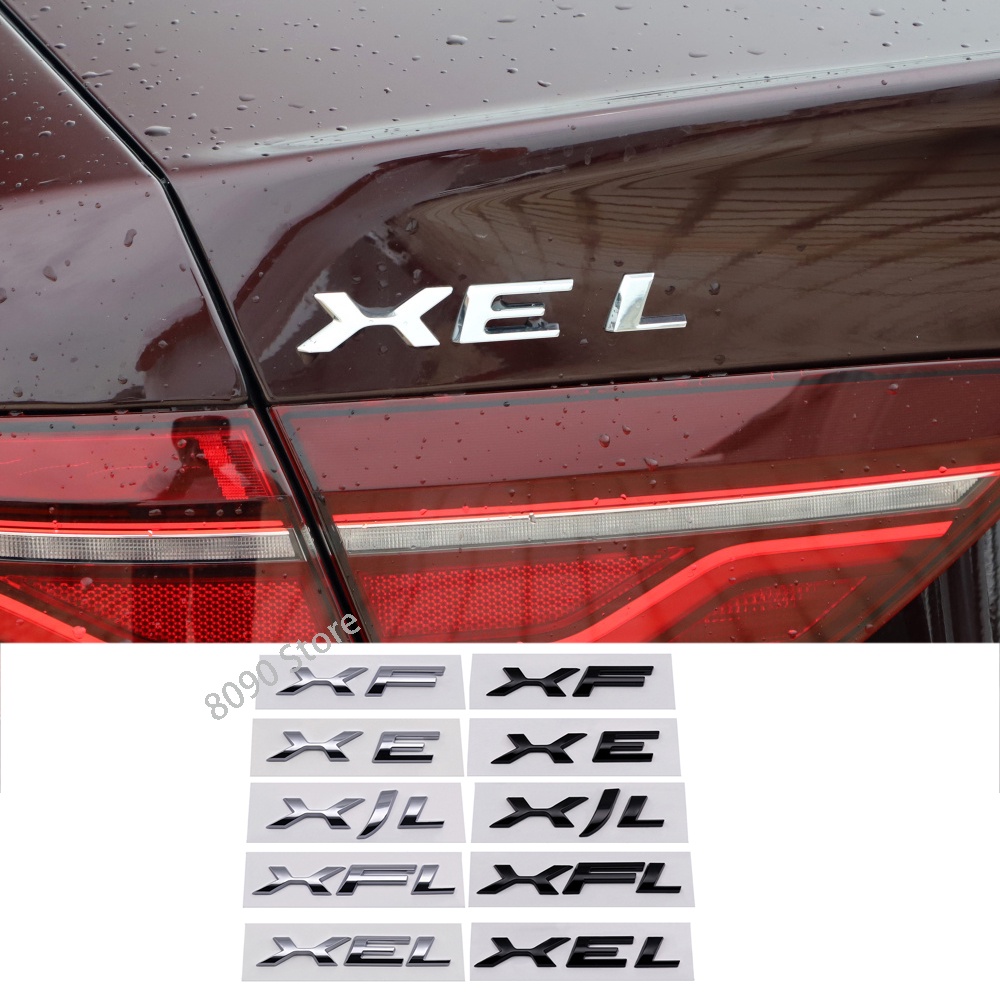 Modified XE XF XJL XFL XEL Car Trunk Emblem Sticker Auto Rear Decorative Badge Decal for Jaguar ...
