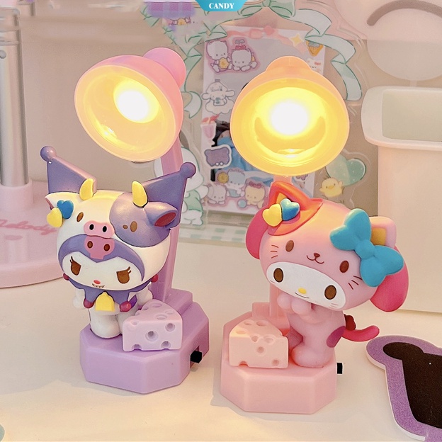 Cartoon Sanrio Kuromi Melody Pochacco Small Desktop Mini Table Lamp ...