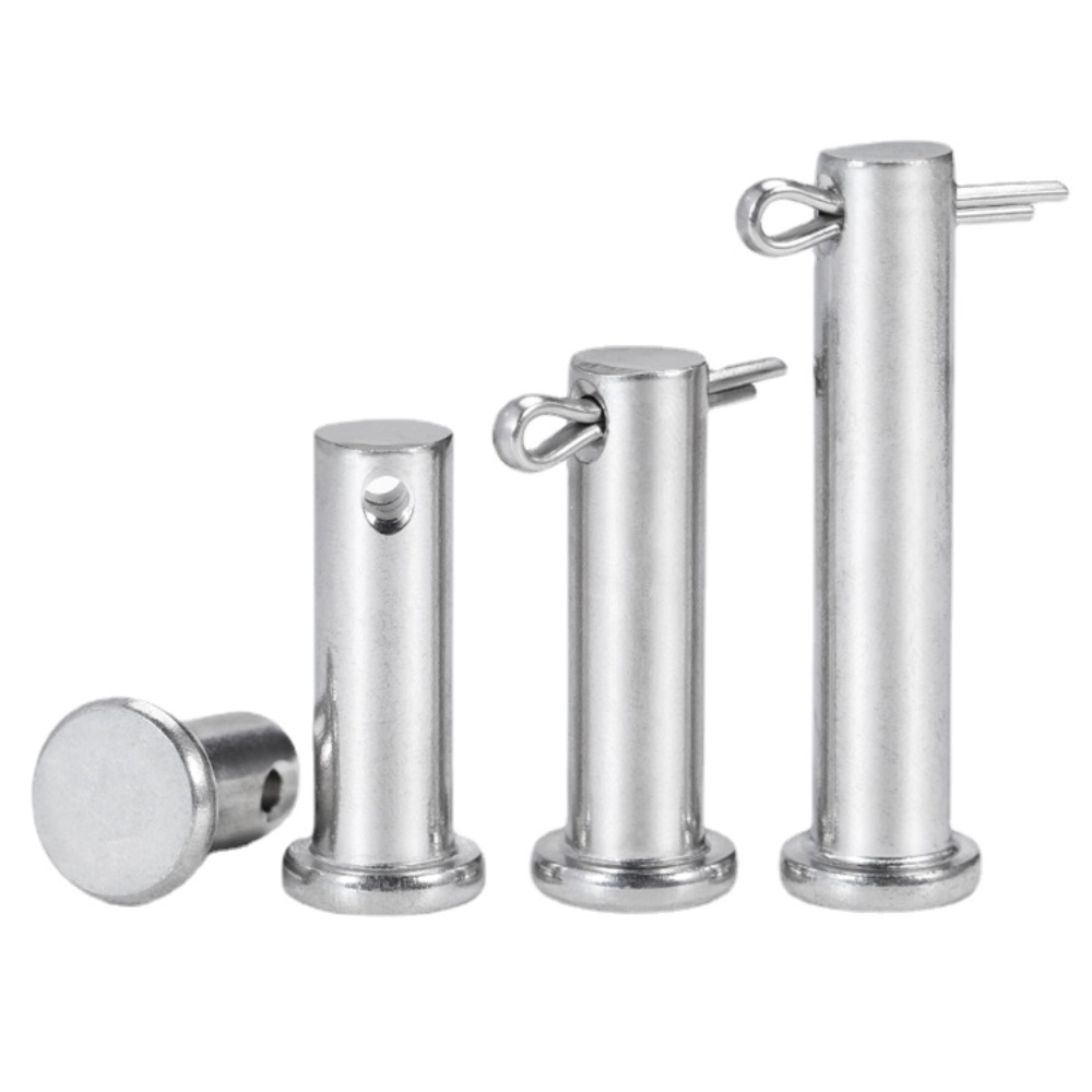 [WDY] 304 Stainless Steel Pin Shaft GB882 Flat Head with Hole ...