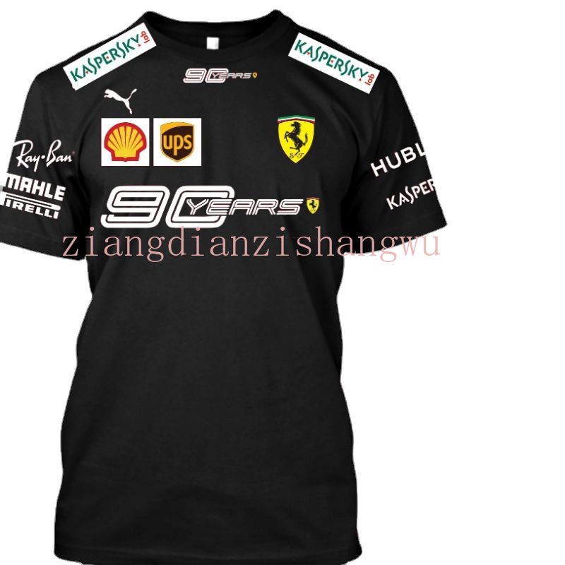 90th Year Anniversary Scuderia Ferrari Men’s F1 Racing Team Graphic ...