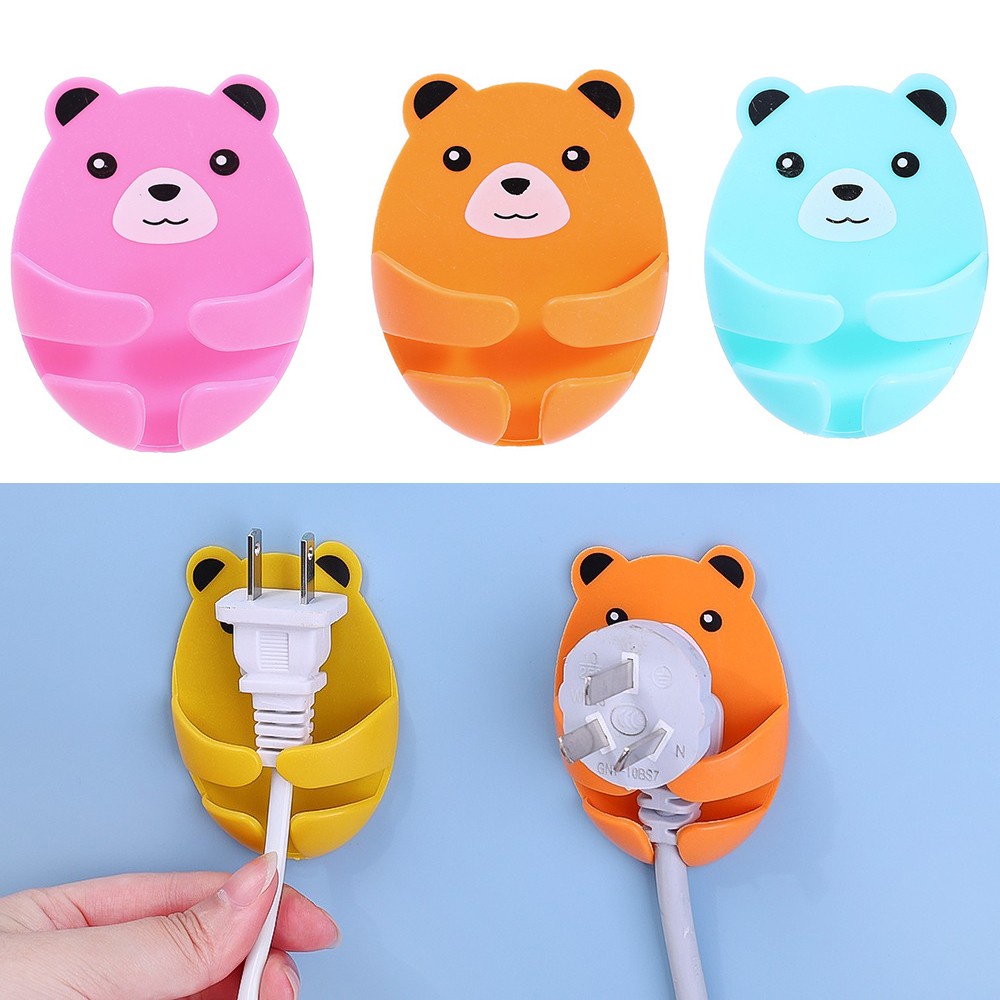 [Wholesale] Multi-Purpose Creativity Cartoon Plastic Bear Plug Hook ...