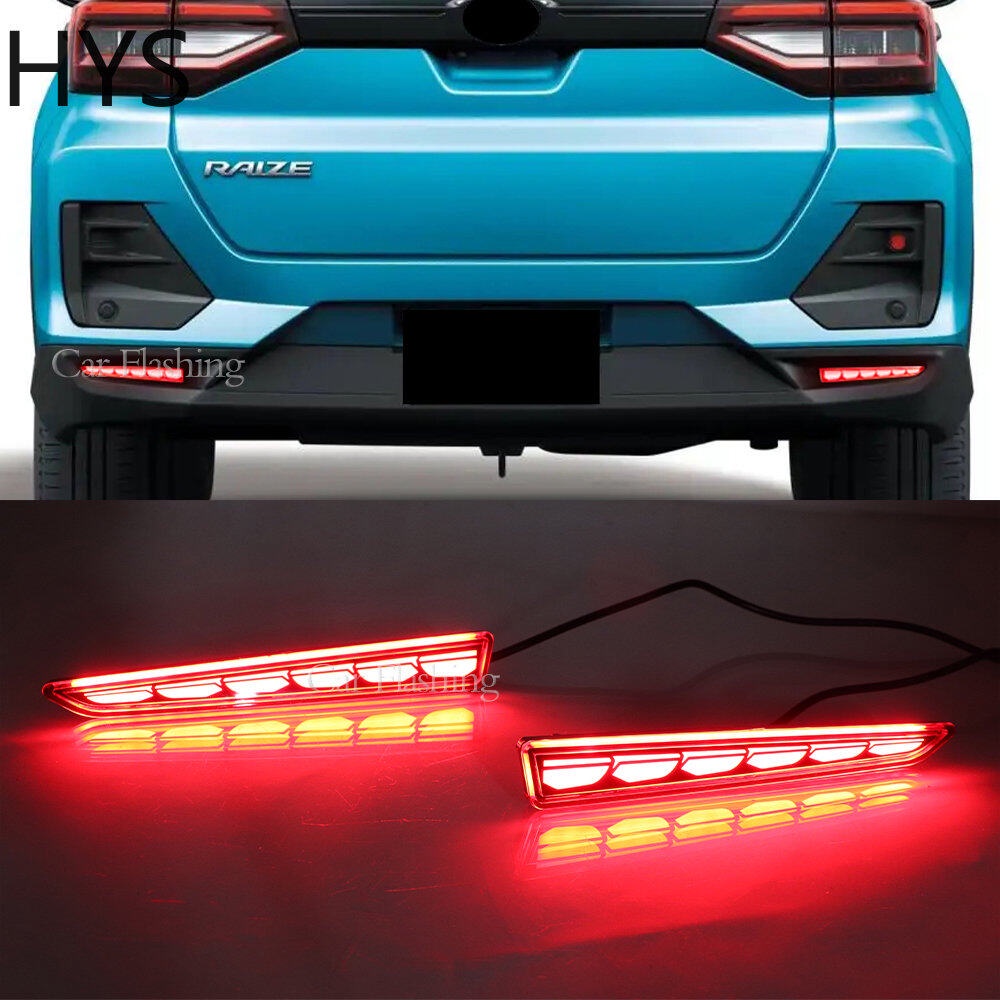HYS 2PCS Auto Lighting LED Rear Fog Lamp For Toyota Raize 19-21 Tanto ...