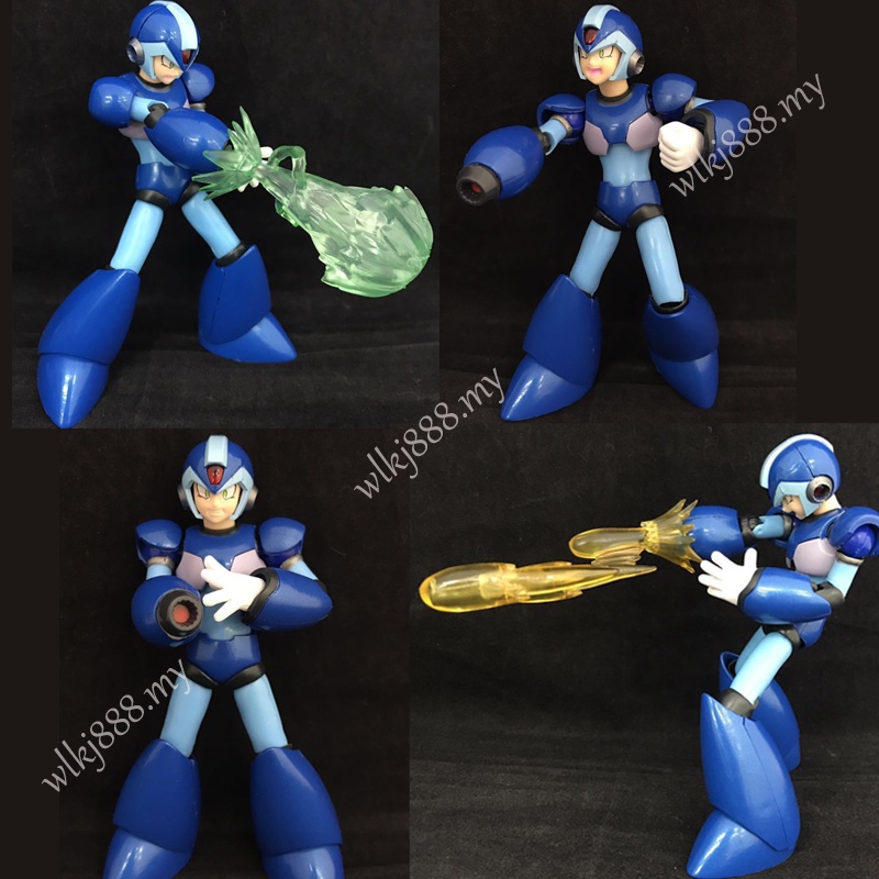 Rockman Double SHF Mega Buster Action Figure Changeable Face Model Doll ...