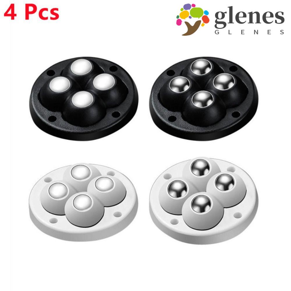 GLENES Universal Pulley Mini 4PCS Rotating Wheel Table Move Accessories ...