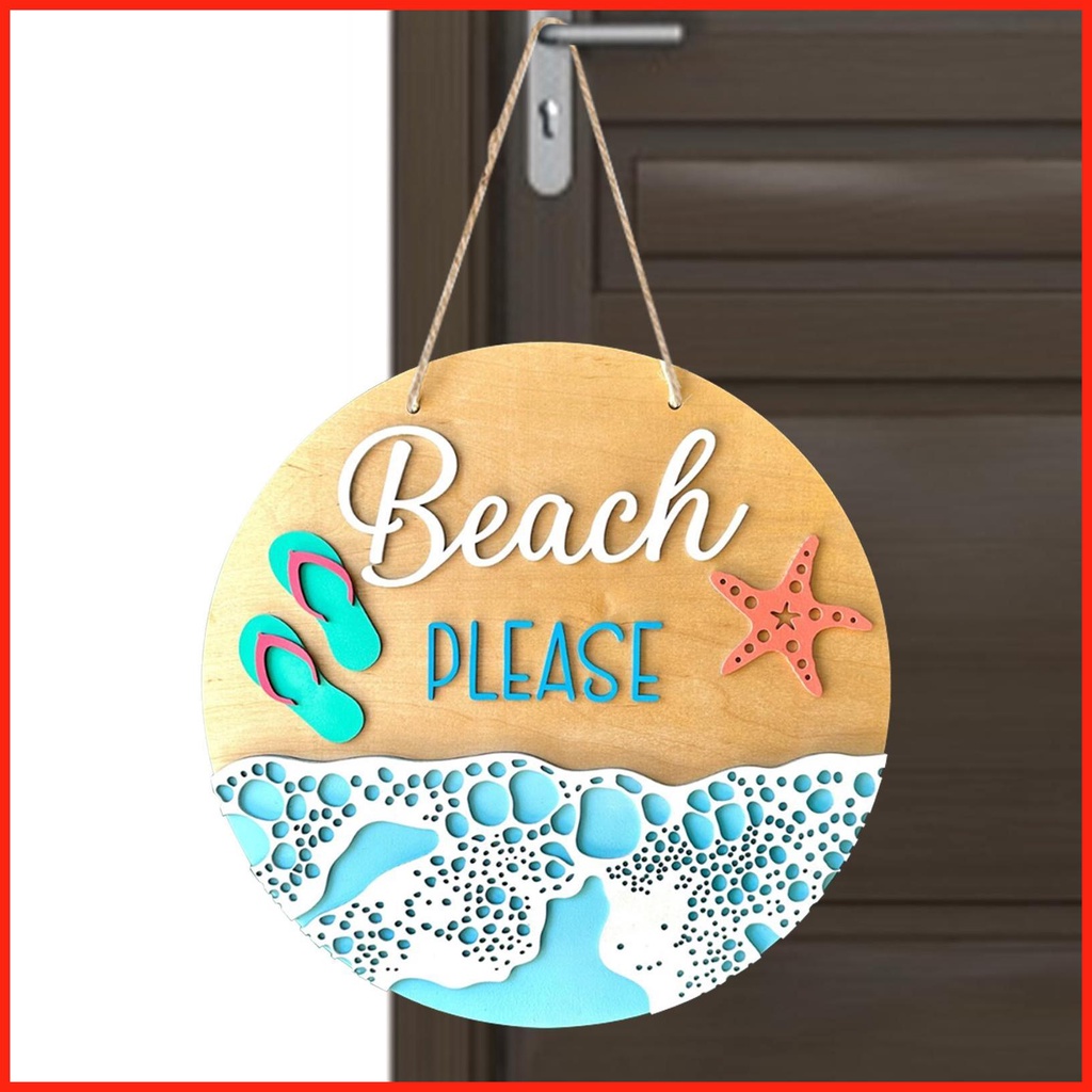 Welcome Sign Ocean 11.8in Ocean Beach Wreath Decor Farmhouse Beach ...