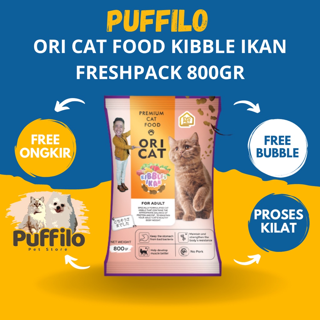 Ori Cat Adult Salmon Fish 800 gr Freshpack | Shopee Philippines