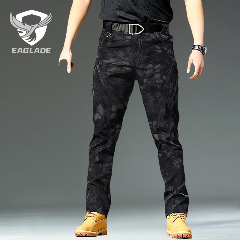 Eaglade Tactical Cargo Pants For Men In Black Python Ix9 | Shopee ...