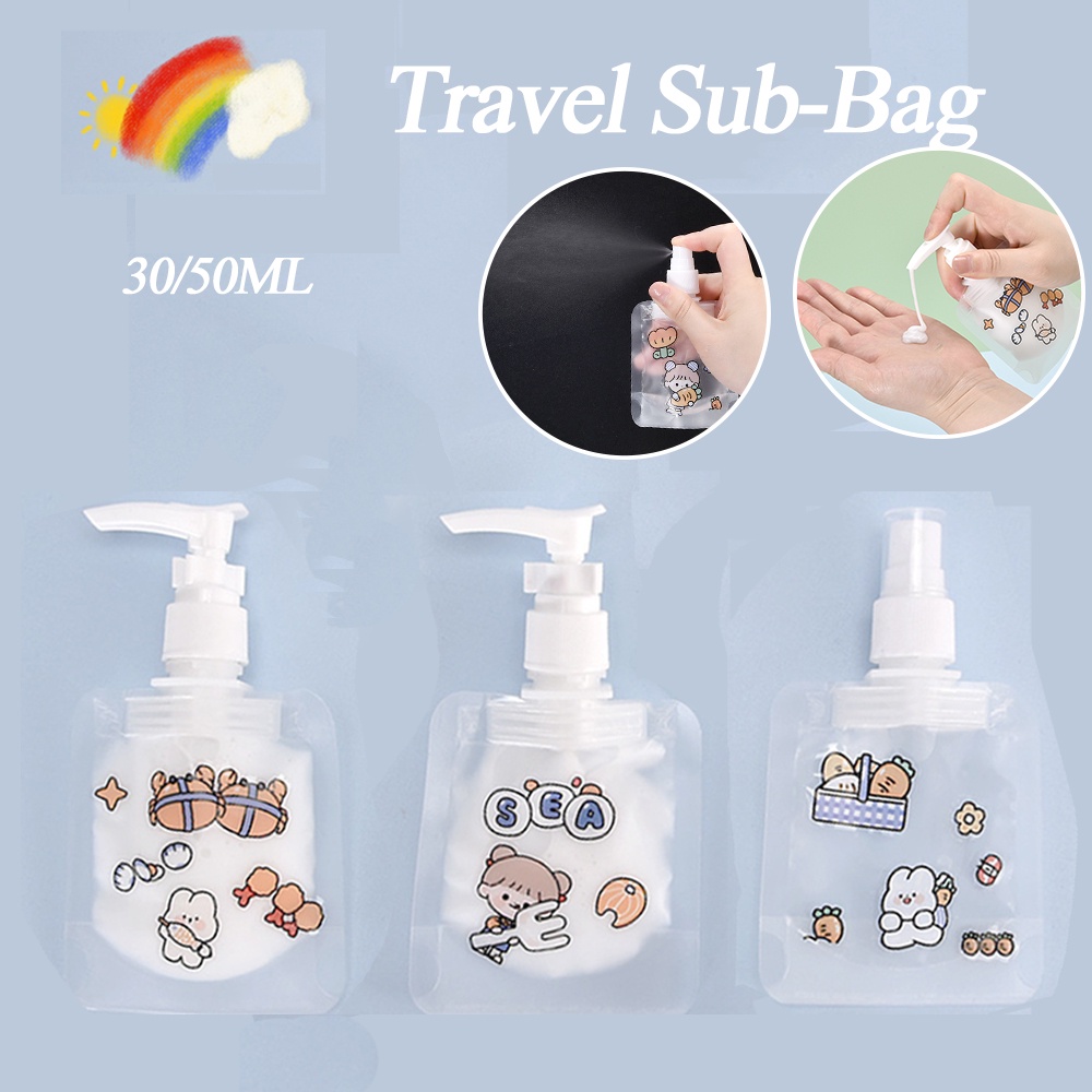 New Portable Dispenser Bag Squeeze Cosmetic Container,Travel Bag Fluid ...