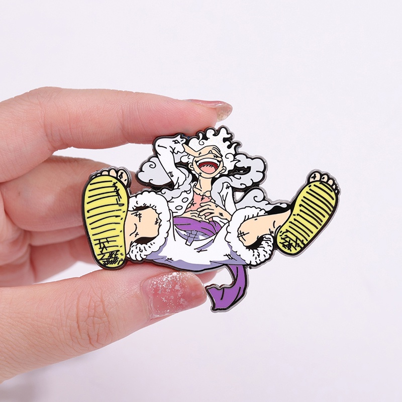Luffy Hard Enamel Pin One Piece Brooch Cartoon Anime Movie Pins Lapel ...