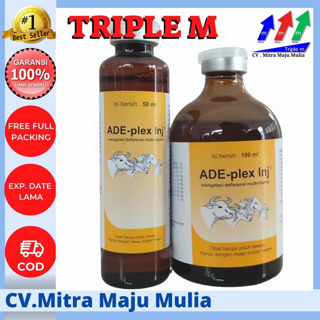 Ade Plex Medion 100ml Vitamin ADE And B Complete Complex | Shopee ...