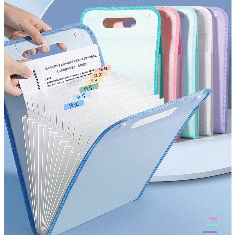 13 Grid Folder File Organizer Expanding File Folder Clear Book Test ...