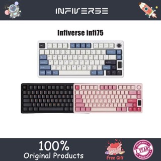 Infiverse infi75 wireless three mode RGB E-sports mechanical keyboard ...