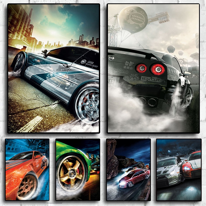World Famous Racing Car Rally Need For Speed Picture Room Living Sofa ...