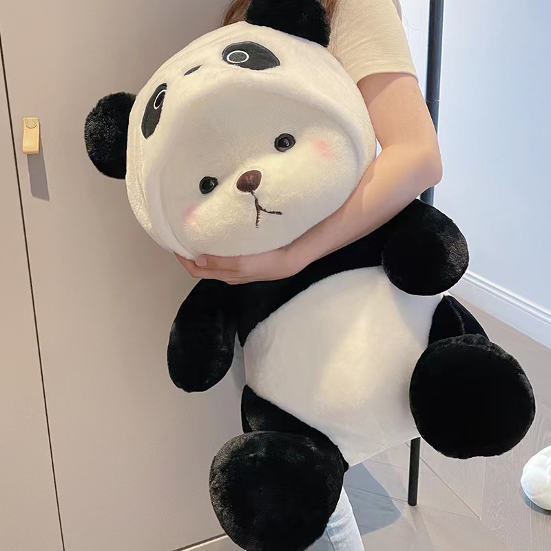 1pc 35/45/60cm Cute Transform Panda Plush Toy Cartoon Stuffed Animals ...