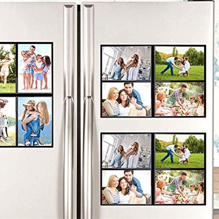 6pcs Reusable Magnetic Photo Frame 6 inch Fridge Magnets Magnetic ...