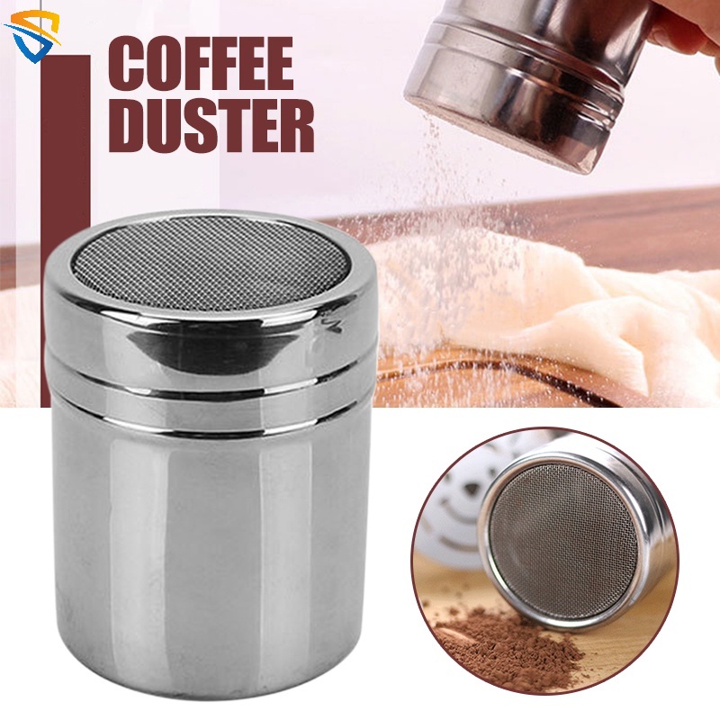 Stainless Steel Mesh Dense Hole Powder Sprinkler Chocolate Sugar Coffee ...