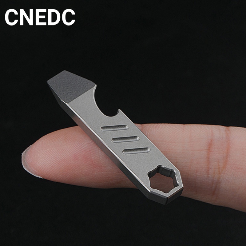 CNEDC Titanium Mini Crowbar Bottle Opener Multi-Tool Titanium Alloy ...