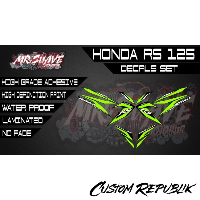 Honda RS 125 FI Road Sport Decals Set | Shopee Philippines