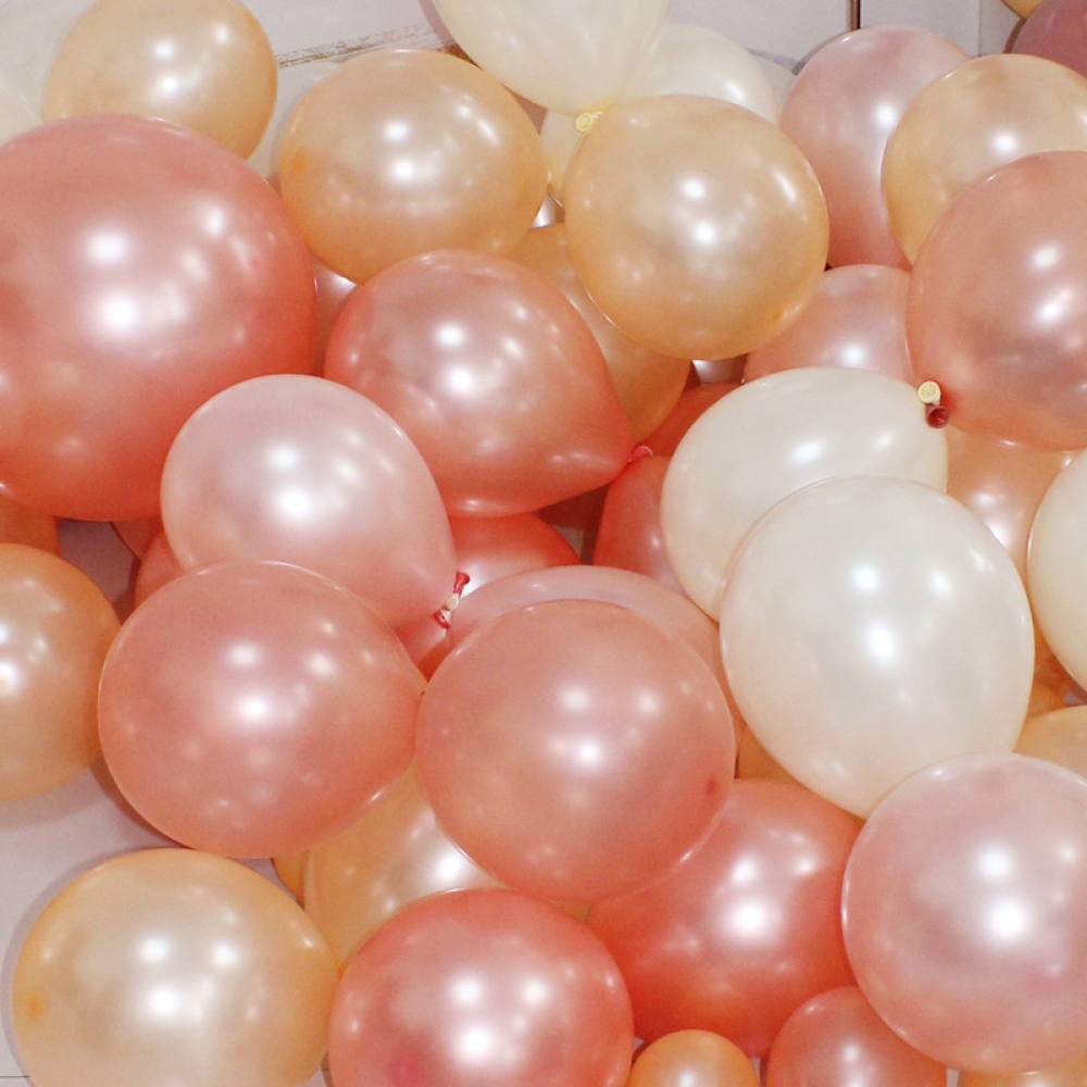 20pcs Champagne Balloons Set Wedding Anniversary Rose Gold Theme ...