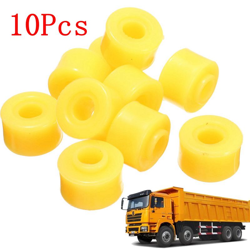 10Pcs Automobile Shock Absorber Bush 10mm Inner Dia Yellow Rubber ...