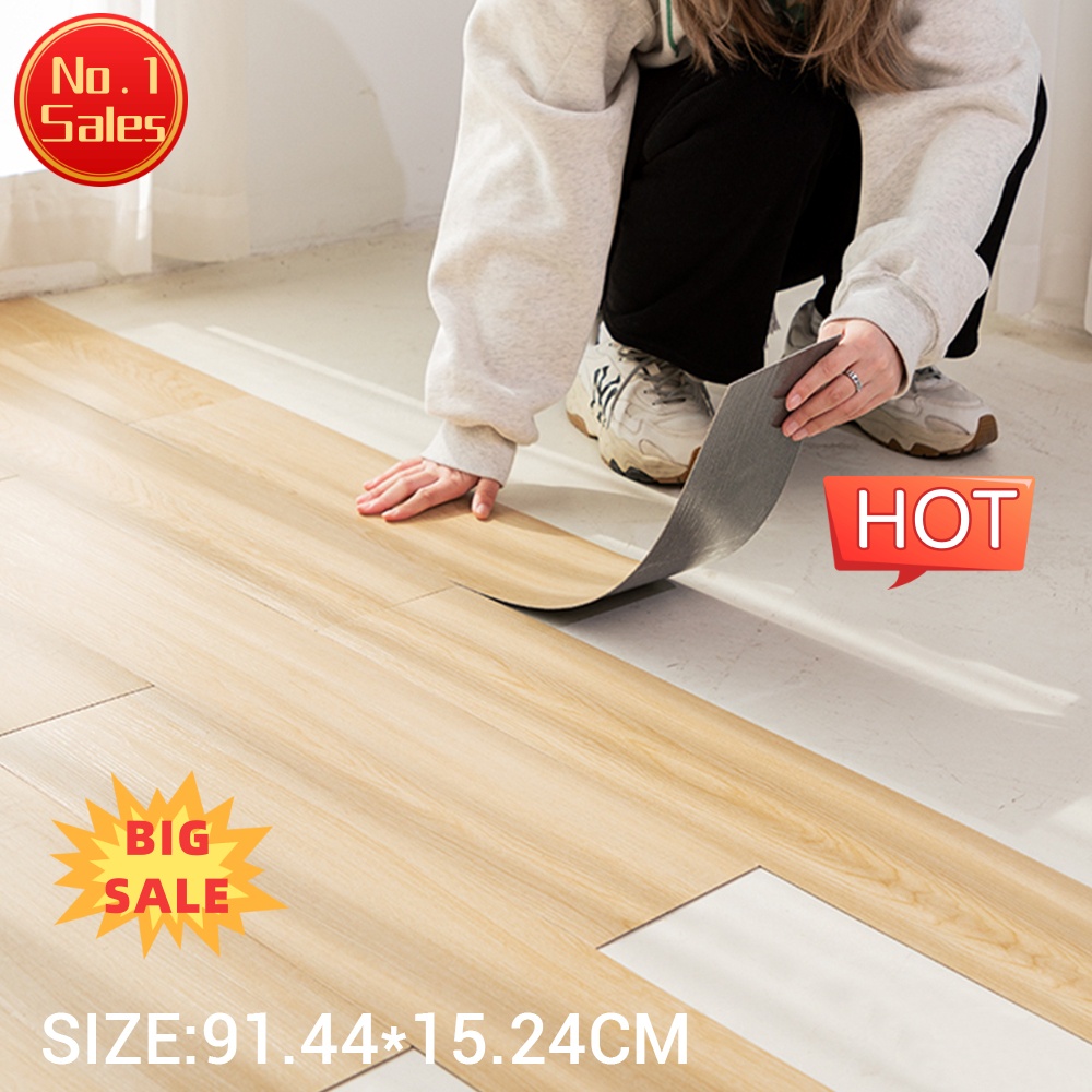 3D vinyl Floor sticker ( 91.44* 15.24cm) self adhesive PVC tiles Floor ...