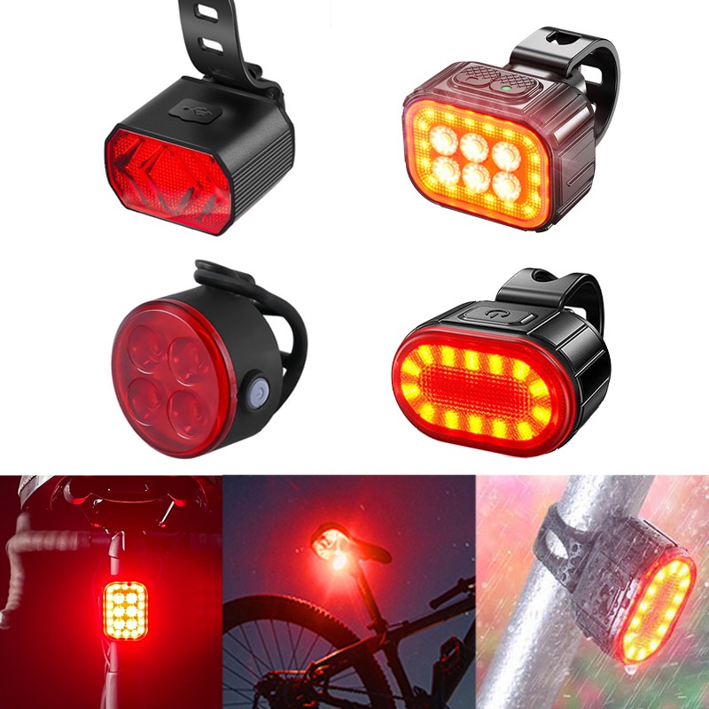 Bike Taillight LED Bicycle Rear Lights USB Charge Tail Light Cycling ...
