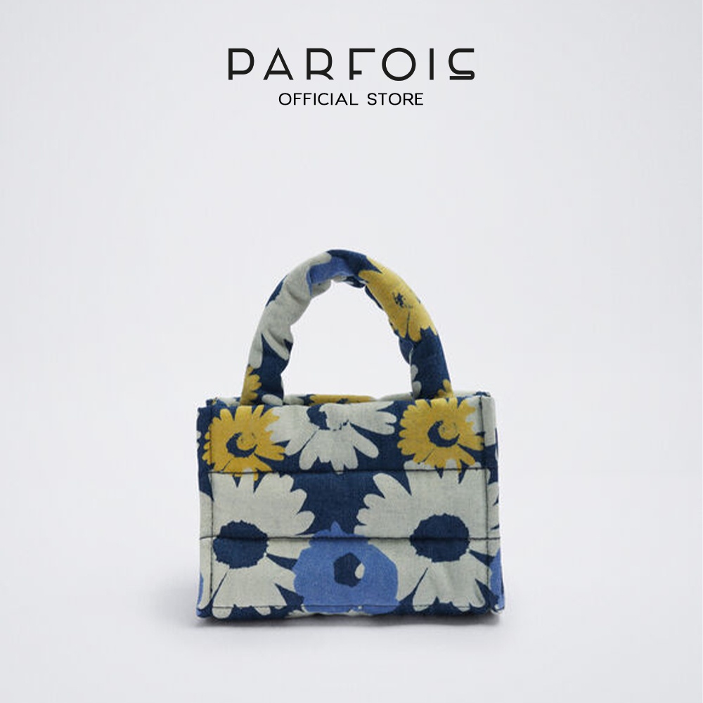 Women's Floral Print Denim Tote Bag by Parfois | Shopee Philippines