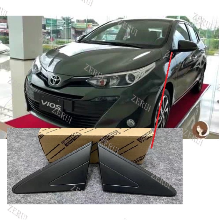 ZR For ONE SIDE FOR TOYOTA VIOS 2018 2019 2020 Rearview Mirror Triangle ...