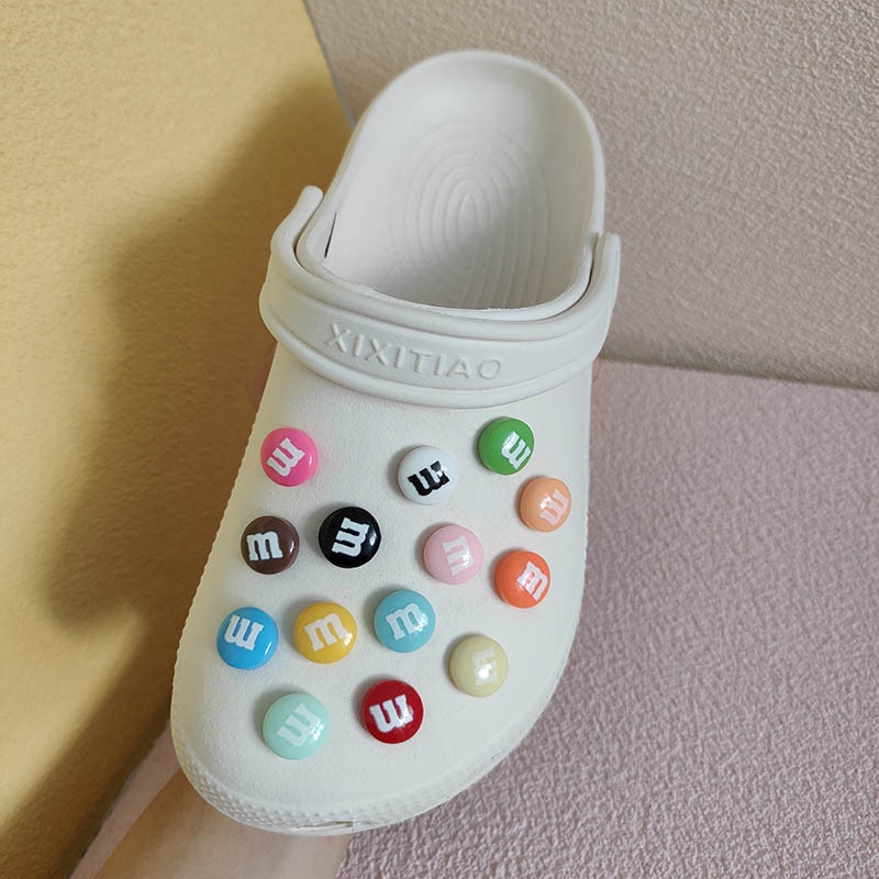 Cartoon M&M Candy Jibitz design Chocolate Beans Jibbits Charm Sugar ...