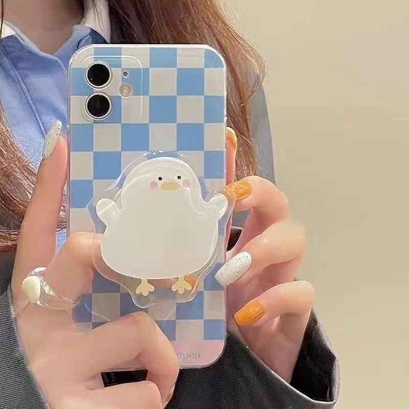 Cute 3d Chicken Handle Holder Silicone Phone Case For Oppo A38 A58 A98