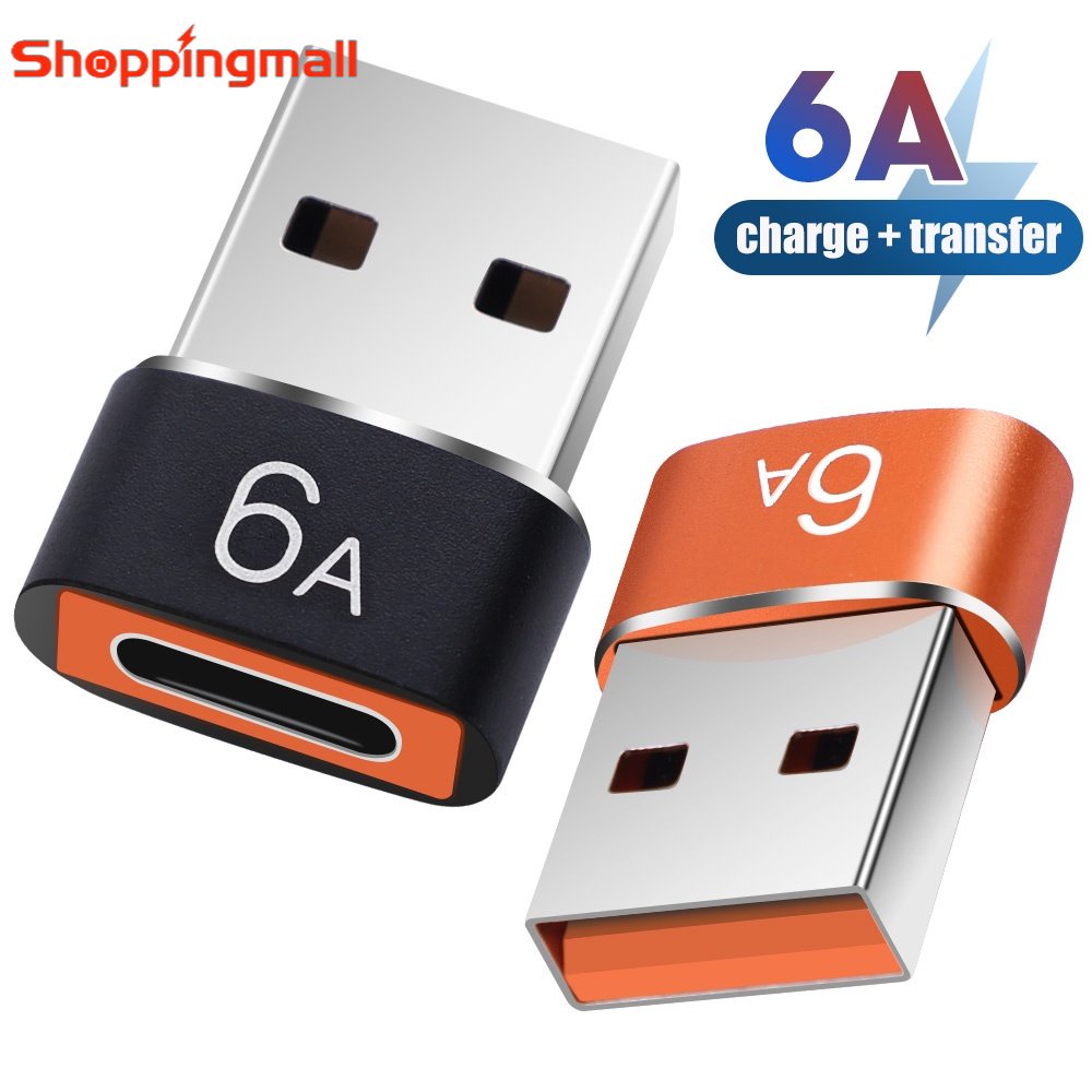 [Sunshine] 6A USB To Type C OTG Adapter/USB USB-C Male To Type-c Female ...
