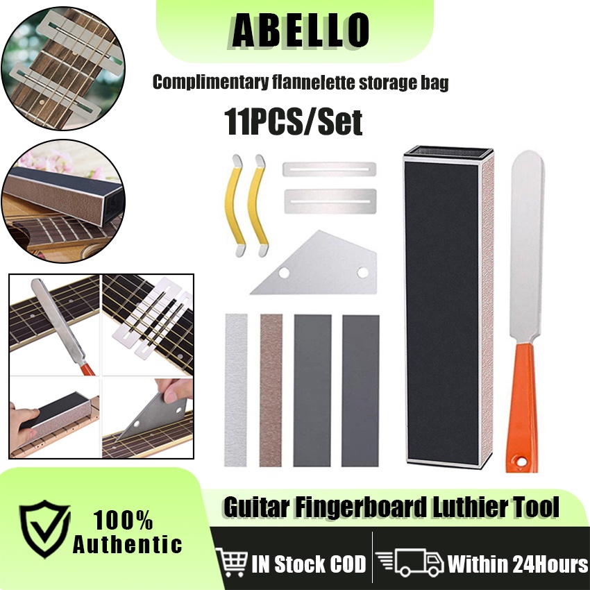 11Pcs/Set Guitar Fret File guitar fretboard Leveling Tool Fret Leveling ...