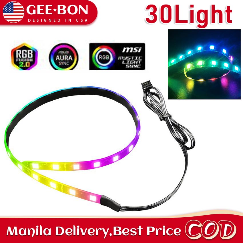 GEEBON 5V PC LED Strip Light for 3PIN Computer Case Tape Light ASUS ...