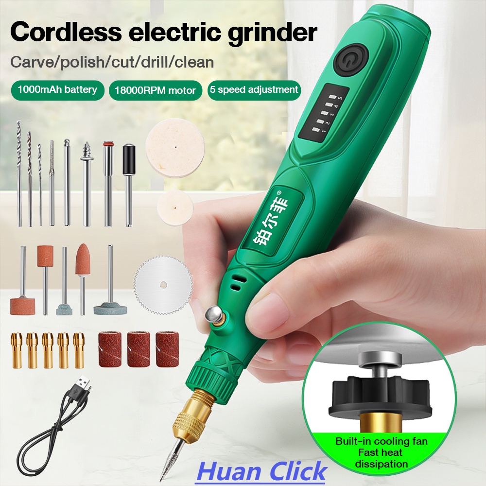 Mini Electric Drill Grinder set Chargeable 12V Electrical grinder Power ...