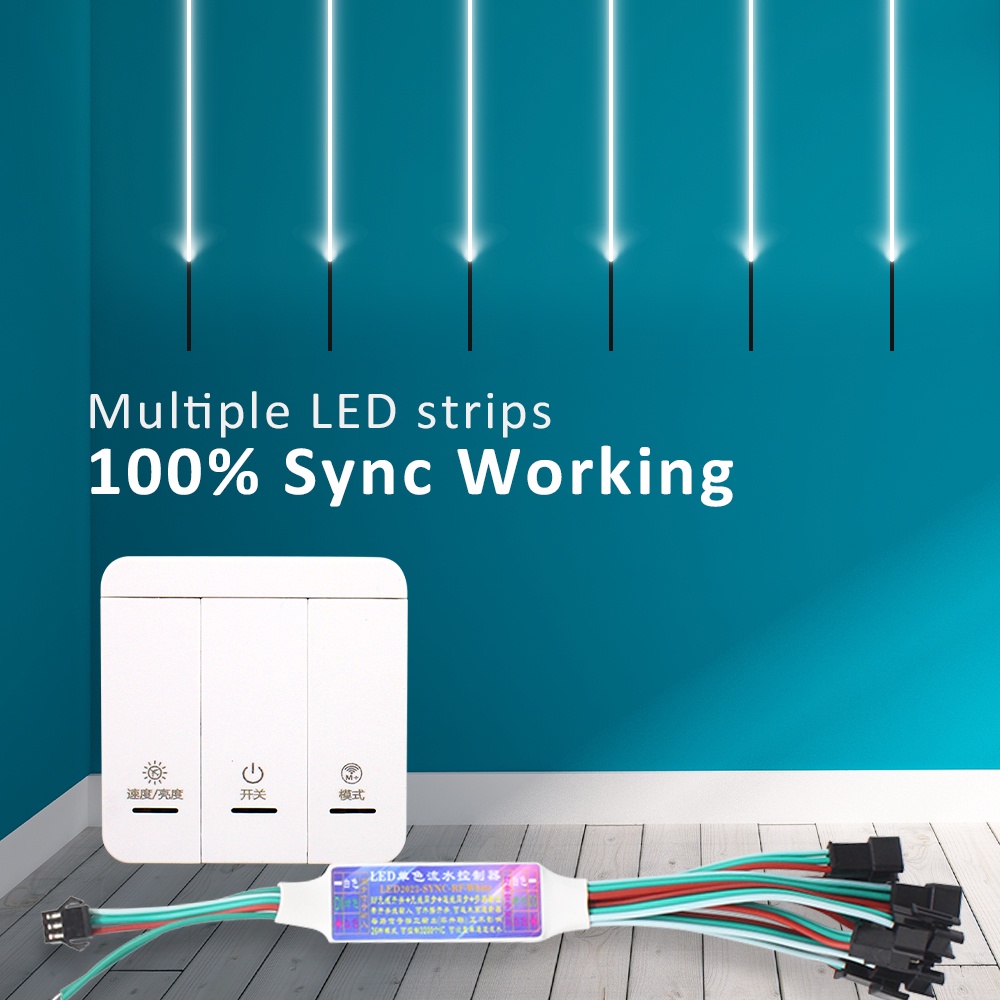 Horse Racing LED Strip Light Controller DC 5-24V WS2811 Running Water ...