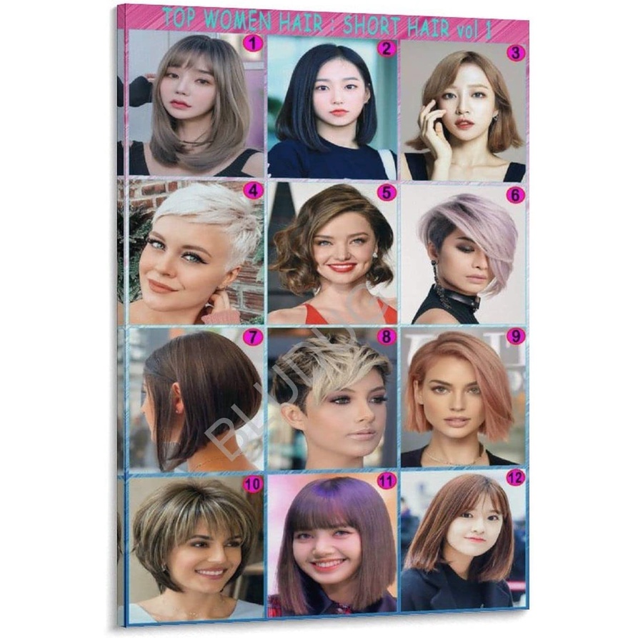 Haircut Posters For Barbershop Haircuts For Woman Poster Womens ...