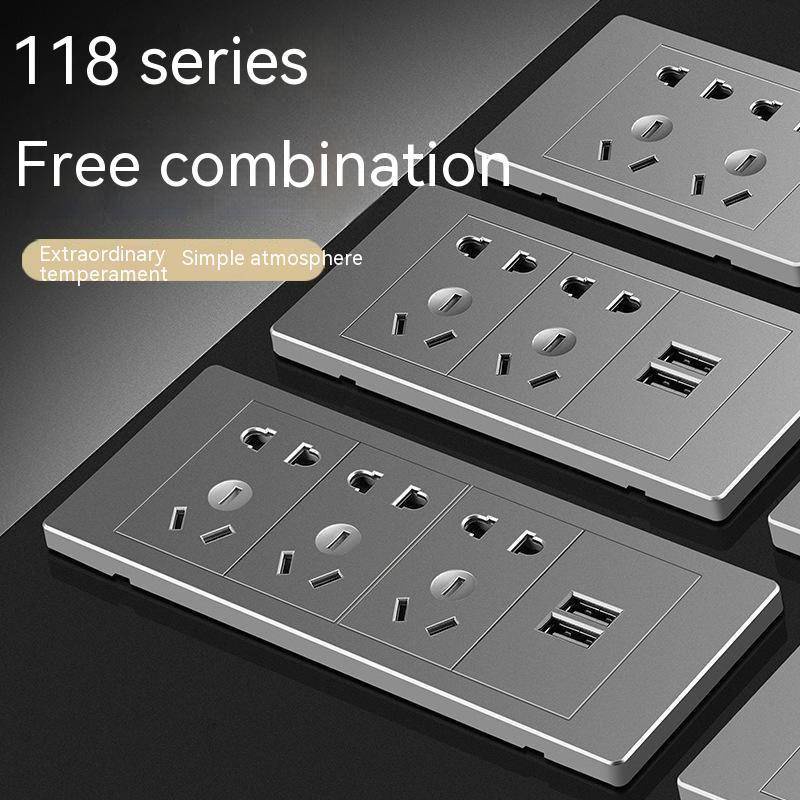 118 Type Switch Socket Ten Holes 20 Power Board Concealed Wall Free ...