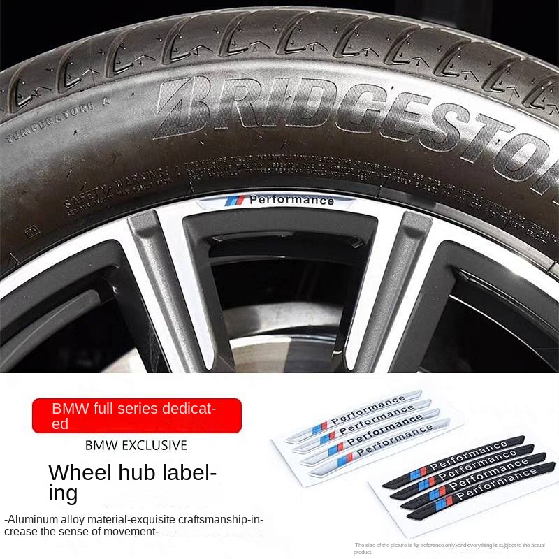 New Mercedes Benz Amg Bmw M Audi Quattro Quattro Logo Wheel Stickers ...