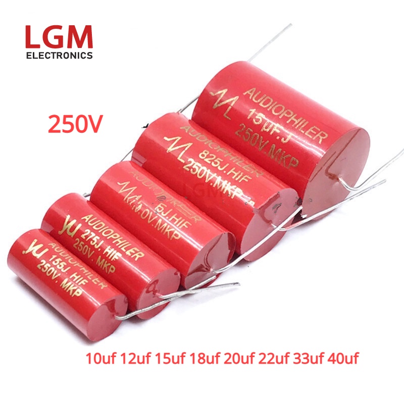 1Pcs NEW Audiophiler Axial MKP 250v 10uf 12uf 15uf 18uf 20uf 22uf 33uf ...