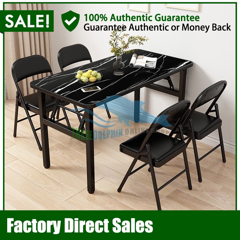 TH Foldable Desk Office Table Computer Desk Solid Wood PC Tables Study ...