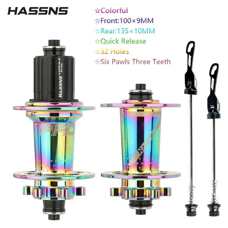 HASSNS PRO7 Mtb Hub 32/36 Holes Bearing Mountain Bike Freehub Rear Hub ...