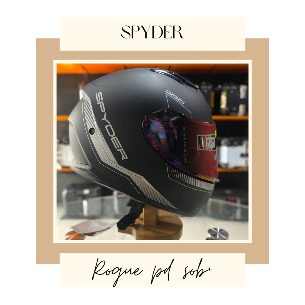 Spyder Full-Face Helmet with Dual Visor ROGUE PD 3001m rs SOB+ (FREE ...