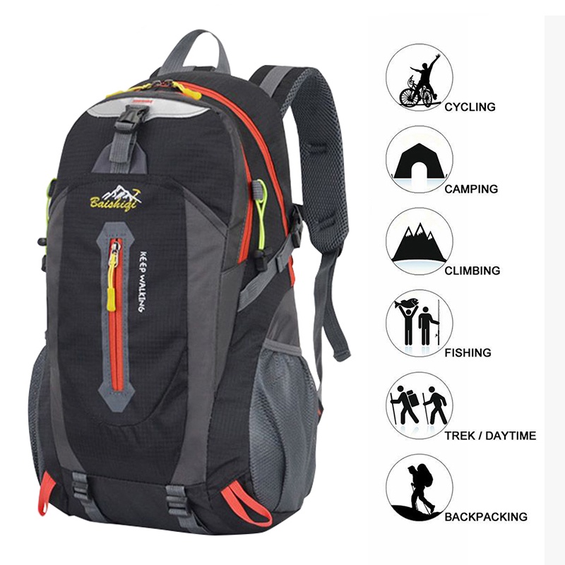 40L Outdoor Climbing Backpack Men Trekking Sports Bags Unisex ...