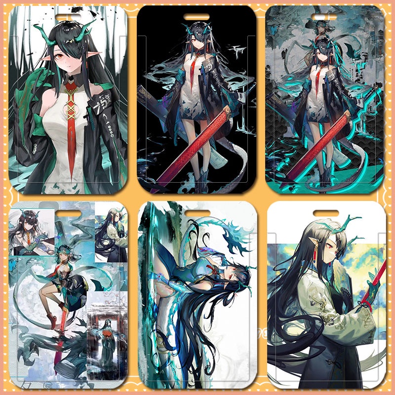 Anime Cartoon Arknights Dusk DIY Name Card Student School ID Card ...