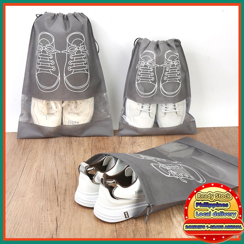 Shoes Storage Bags Non-Woven Drawstring Shoe Bag Clothes storage Bag ...