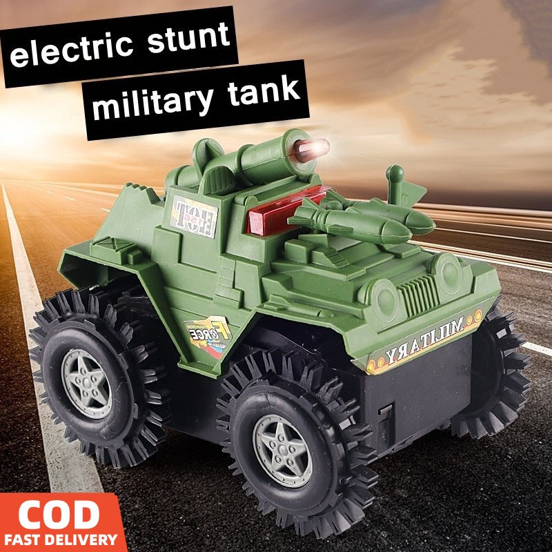 Electric powered tank with light Toy Vehicles Cars toys for kids boys ...