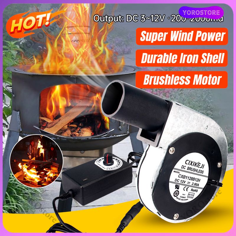Portable Blower Fan Air Turbo Blower DC 7500 Rpm BBQ Blower Cooking ...