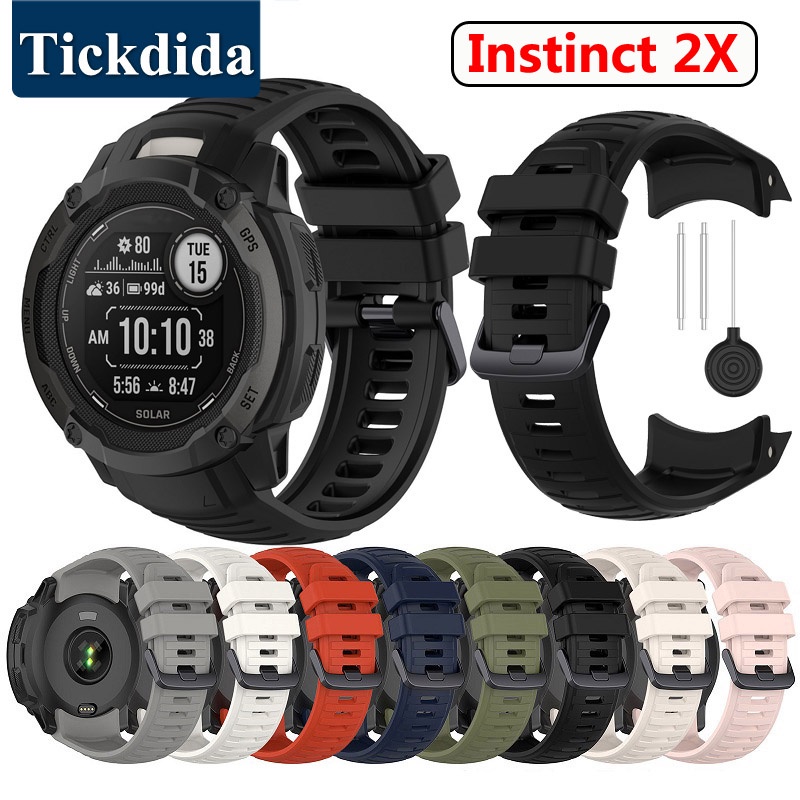 Watch Strap for Garmin Instinct 2X Band Soft Silicone Watchband for ...