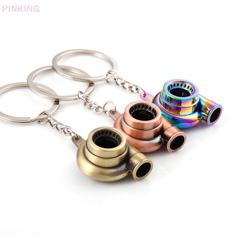 PINKING Turbocharger Keychain Manual Lever Car Metal Keychain Turbo ...
