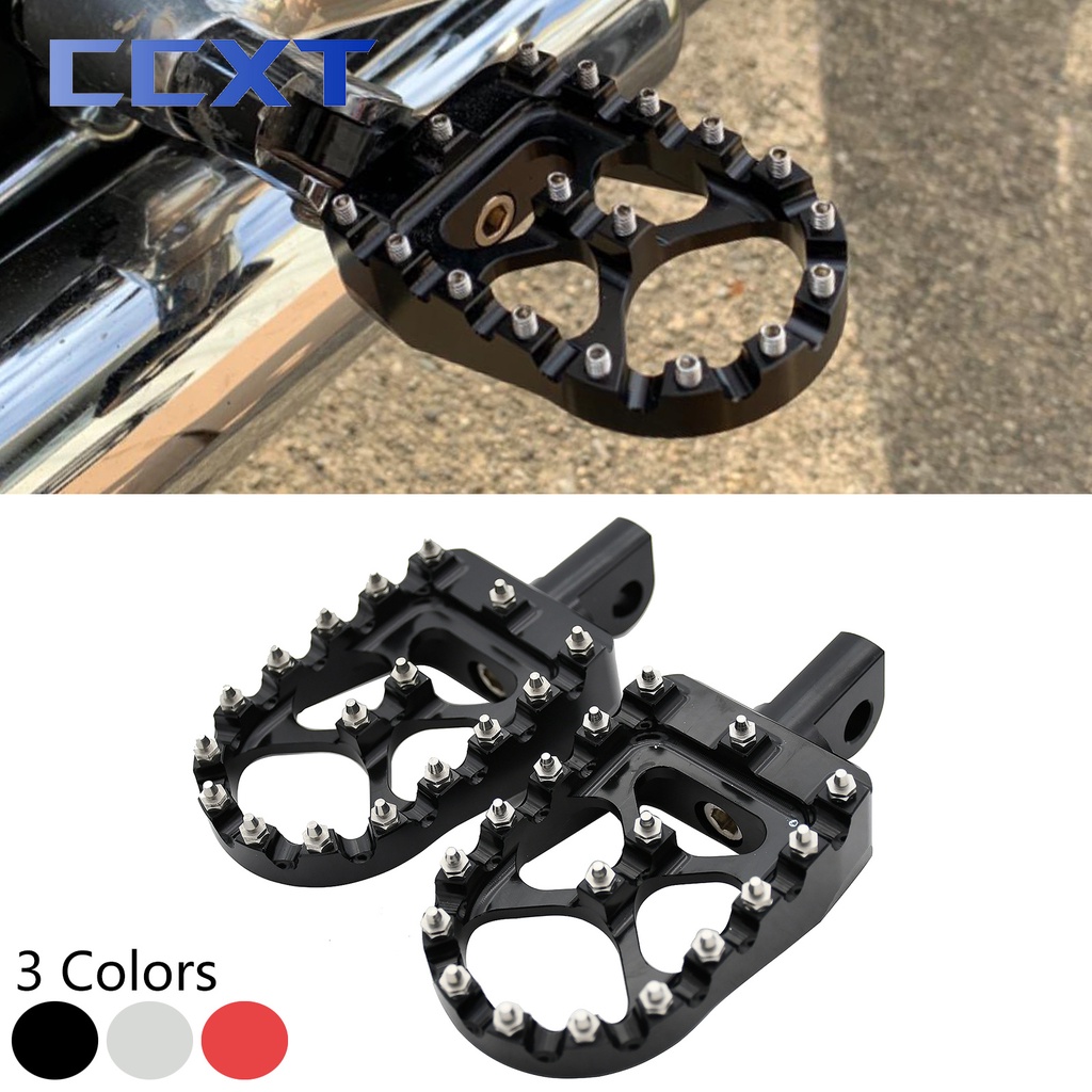 CNC Wide Fat Footpegs 360° Roating Foot Pegs For Sportster 883 Street ...